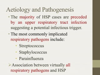 IGA VASUCILITIS- HENOCH SCHONLEIN PURPURA (HSP) | PPTX