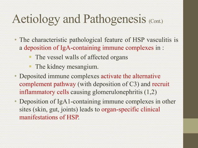 IGA VASUCILITIS- HENOCH SCHONLEIN PURPURA (HSP) | PPTX