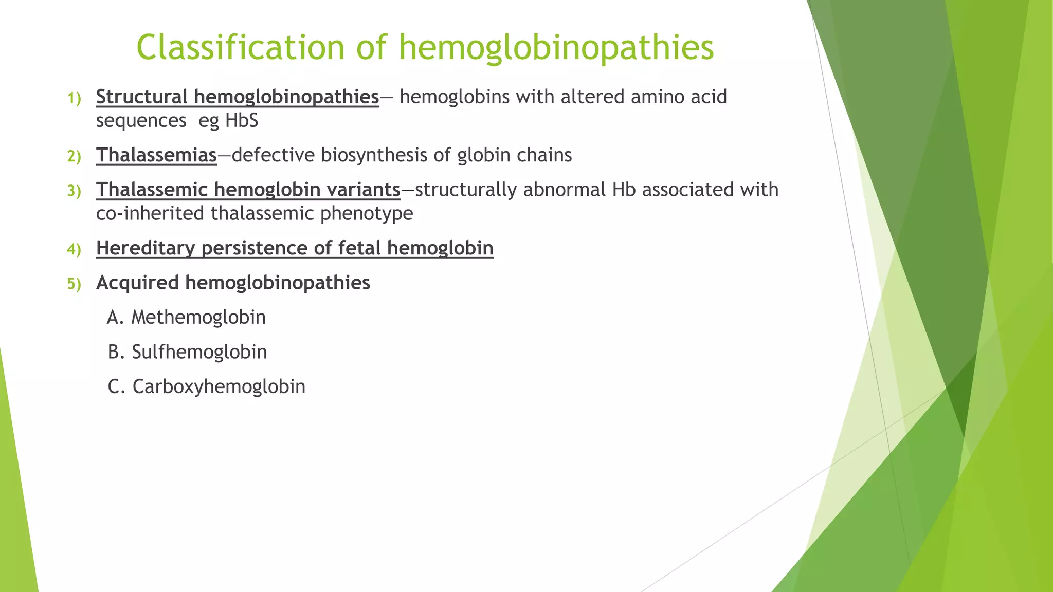 Hemoglobinopathies | PPTX