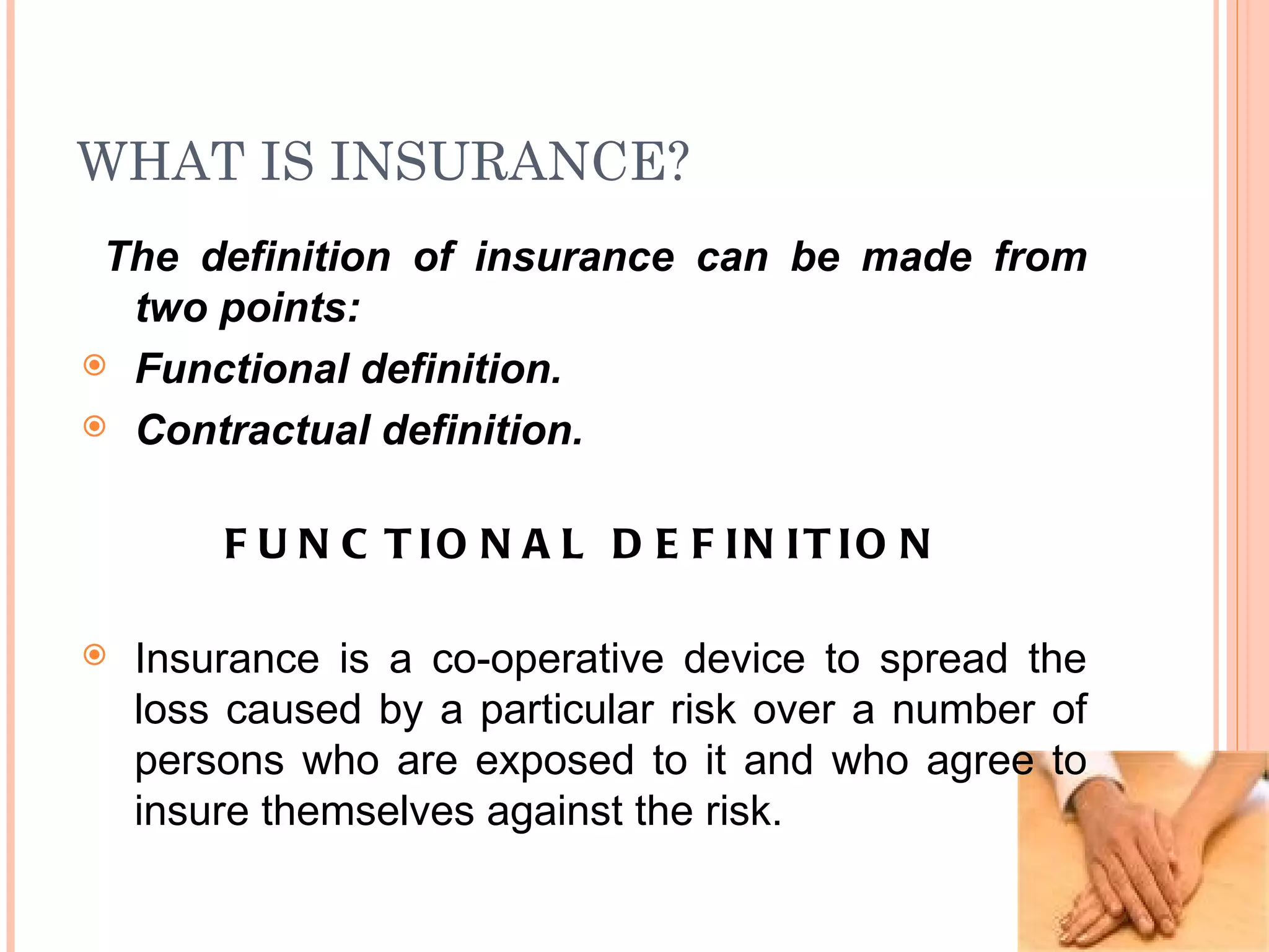 FUNCTIONS OF INSURANCE | PPT