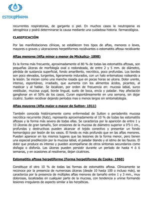 Aftas o estomatitis aftosa | PDF