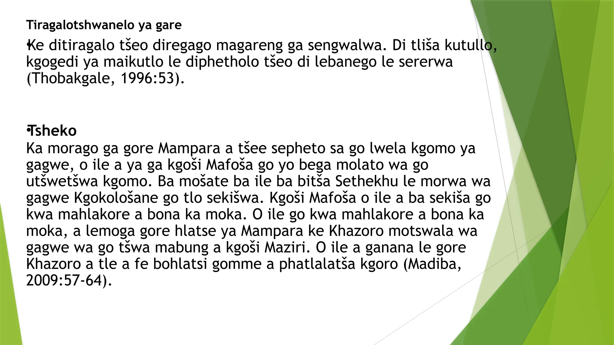 Sehlopha sa Kgoši Sekwati AFT 121 Groenkloof | PPTX