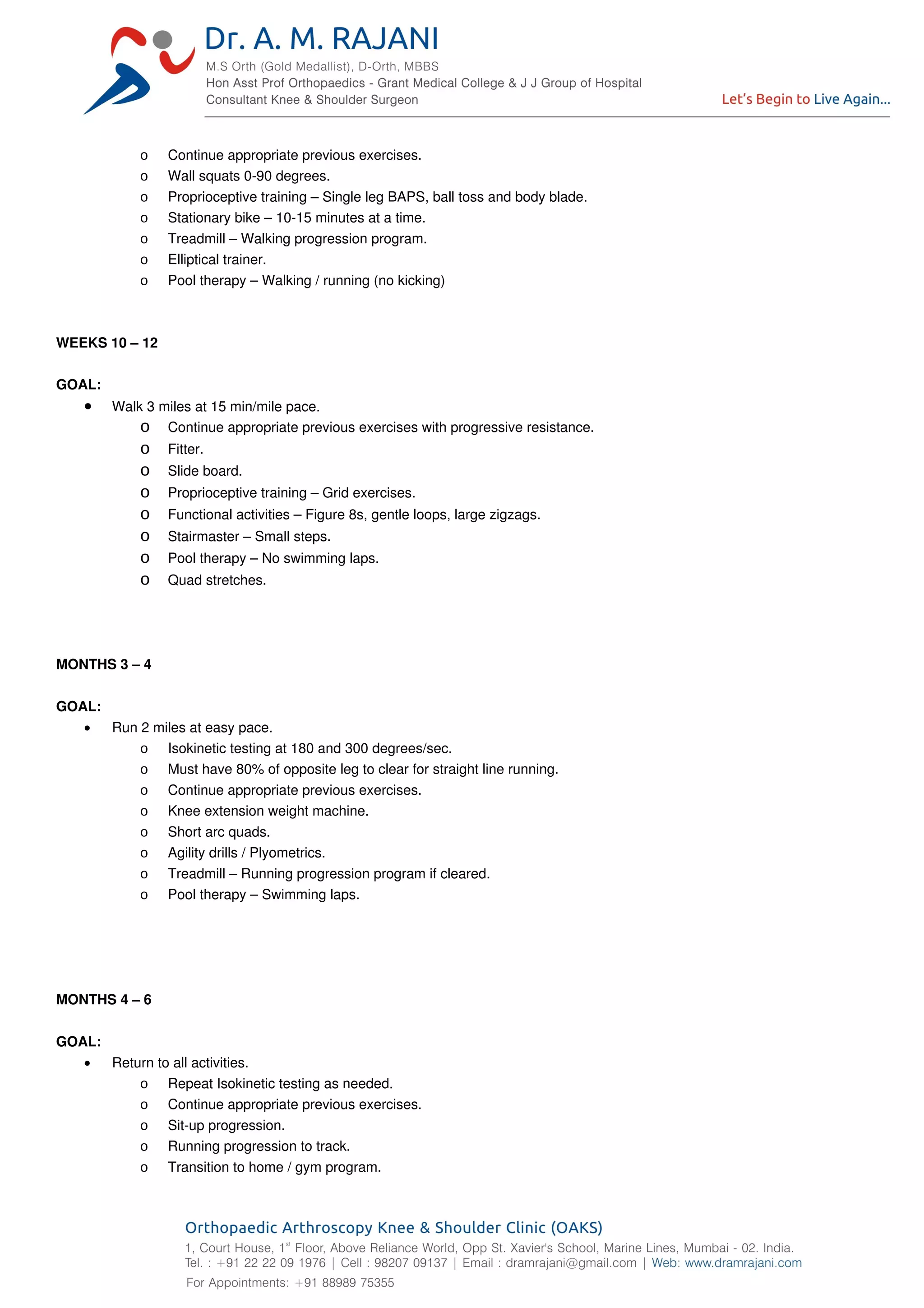 After meniscus-repair - POSTSURGICAL MENISCAL REPAIR REHABILITATION ...
