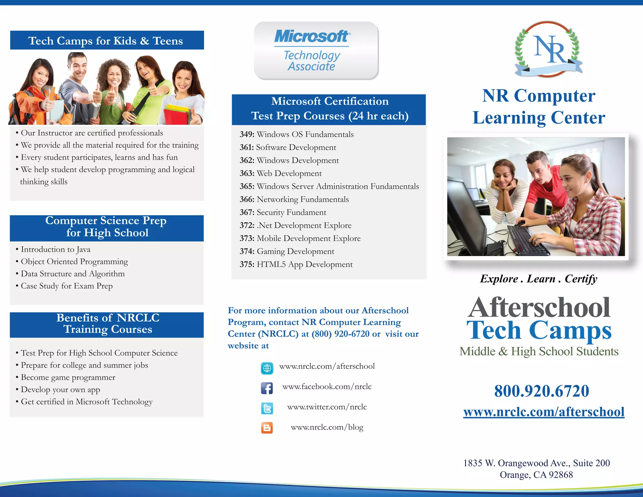 Tech Camp at NR Computer Learning Center | PDF