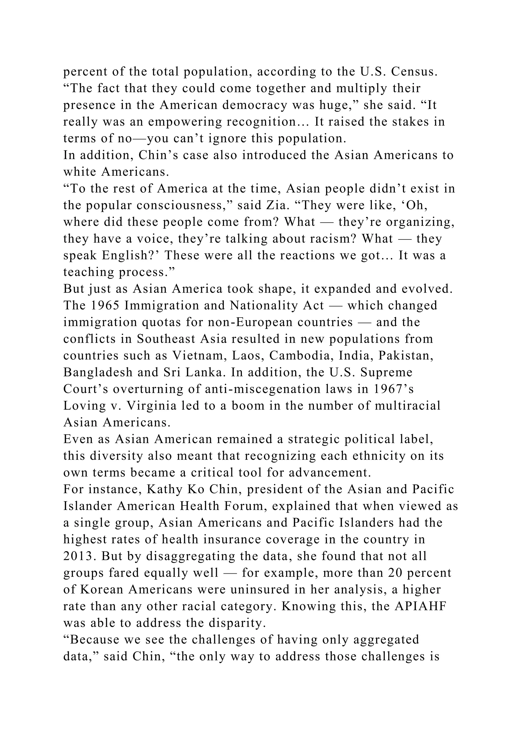 After 50 years of Asian American,” advocates say the term is ‘mor.docx