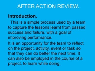 After action review | PPTX