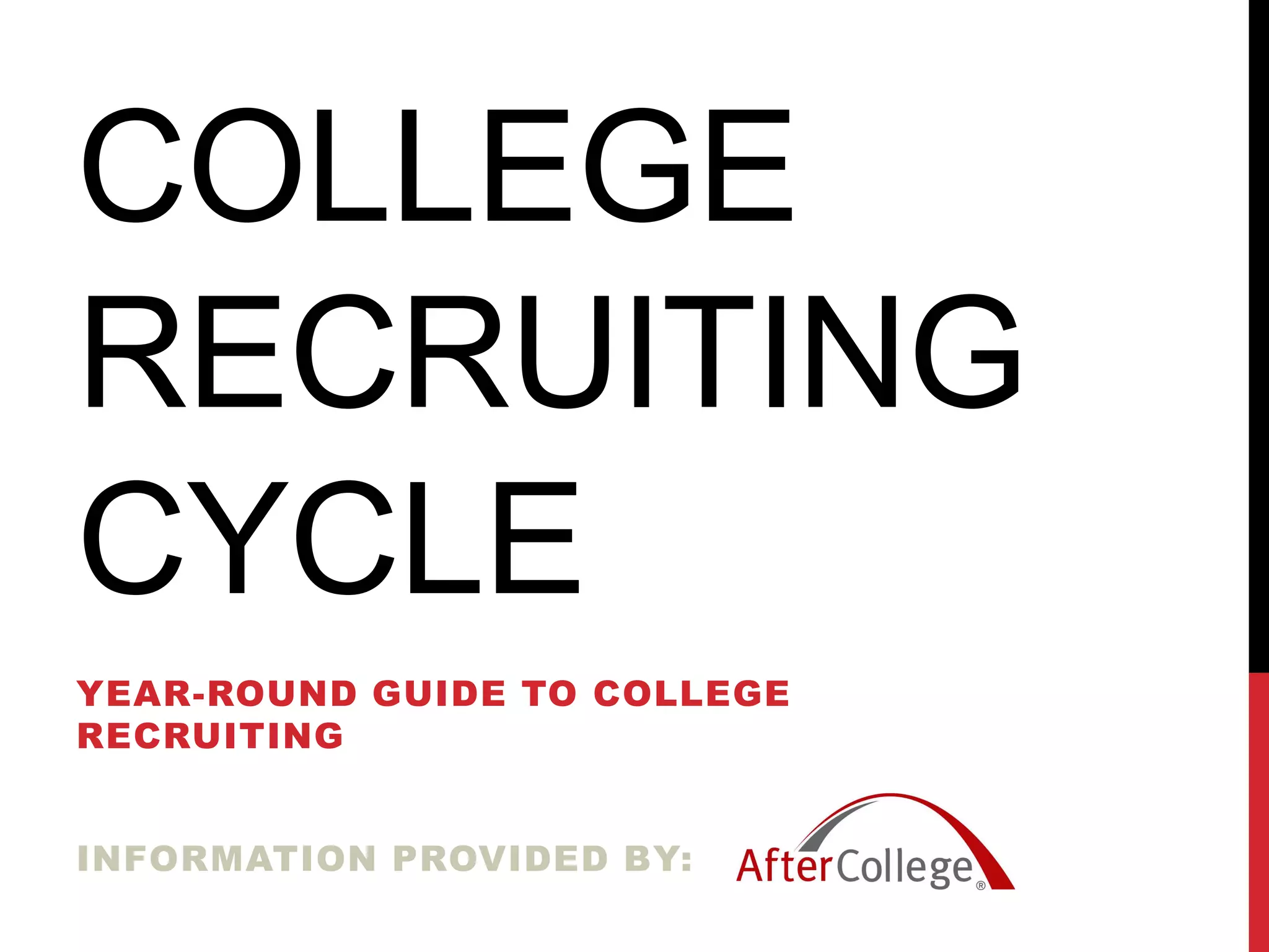 College Recruiting Cycle: Year-Round Guide to College Recruiting | PPTX ...