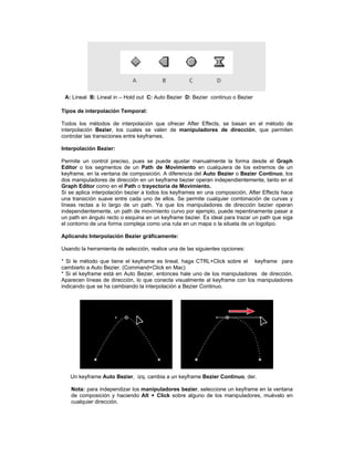 After Effects Curvas Bezier | PDF