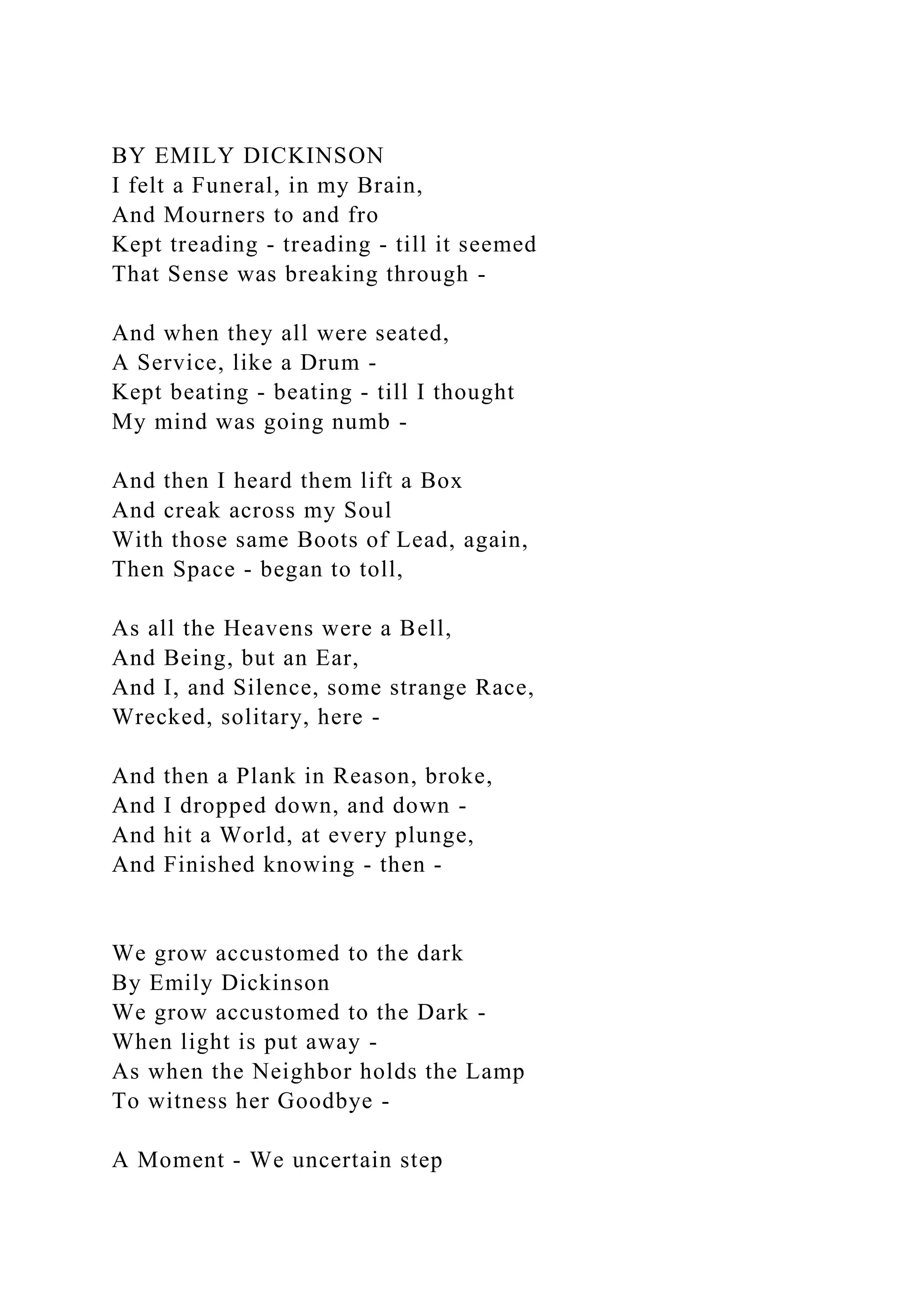 After great pain, a formal feeling comes – (372)BY EMILY DICKI.docx