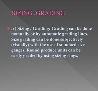 post harvest handling of fruits | PPTX