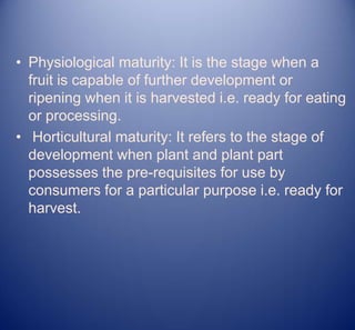 post harvest handling of fruits | PPTX