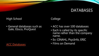 After high school | PPTX