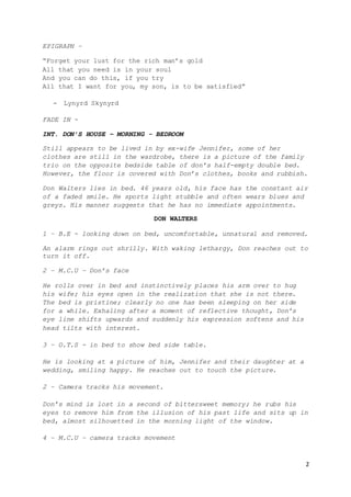 'After Hours' - Screenplay | DOCX | Desserts and Baking | Food & Drink