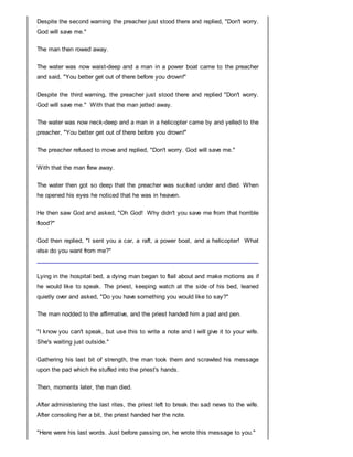 Afterlife jokes and near death experiences | PDF