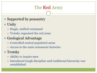 Aftermath of the October Revolution | PPTX