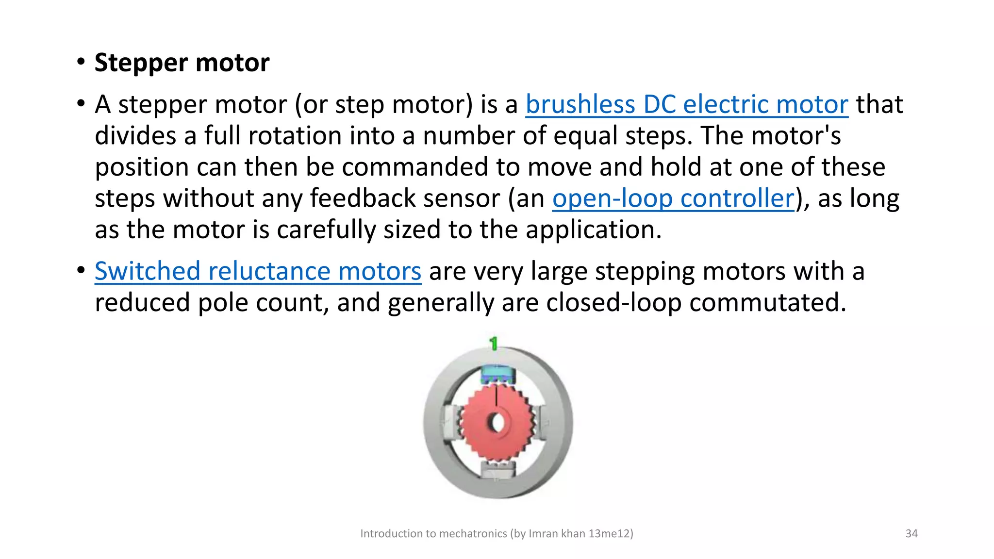 introduction to mechatronics | PPTX