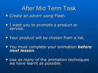 After mid term task | PPT
