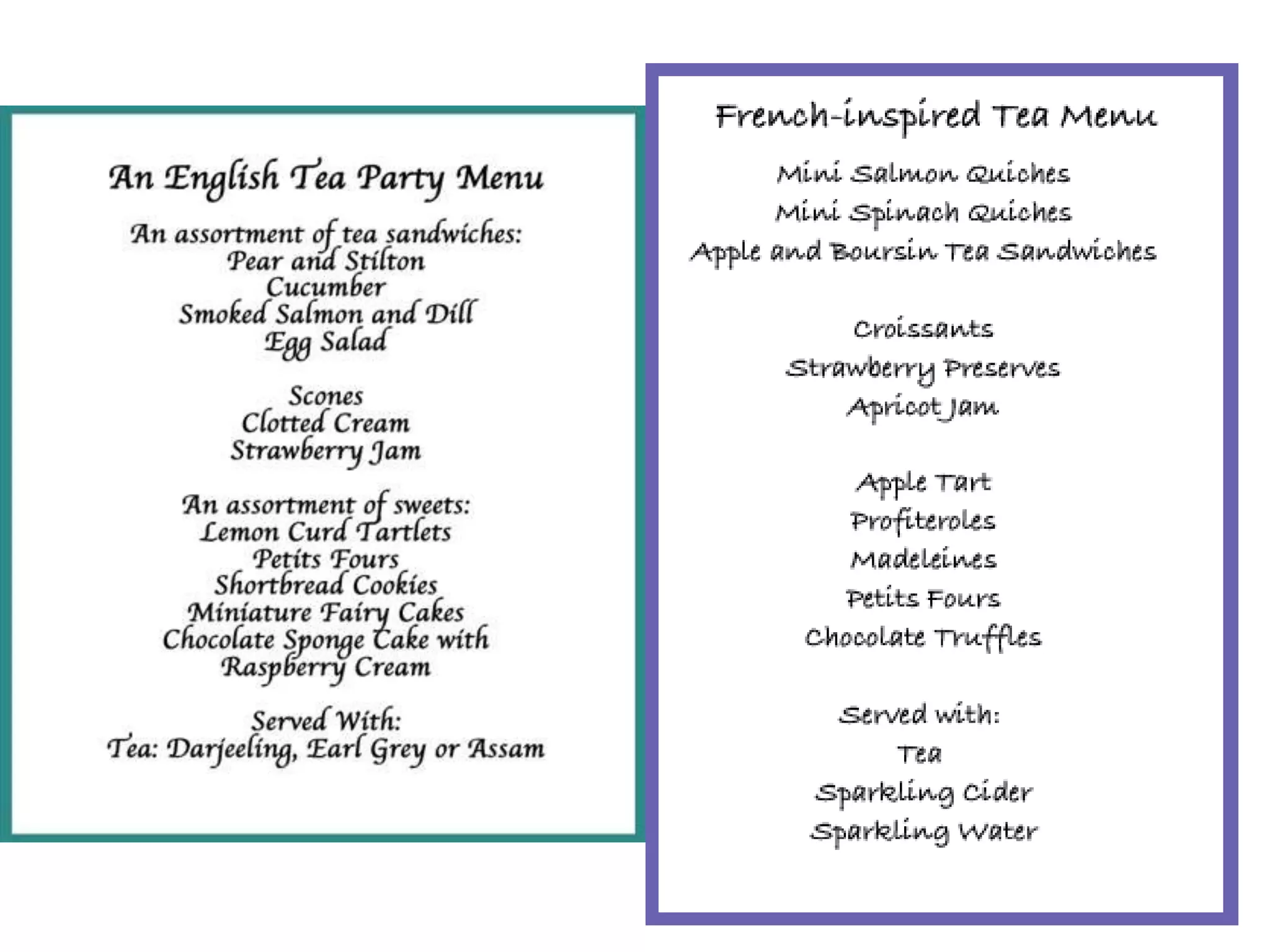 Afternoon tea and high tea | PPTX