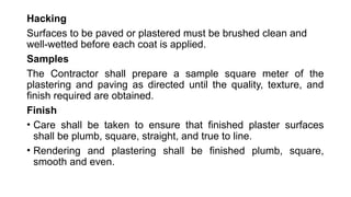 Technical specifications, Fourth year architecture student. | PPT