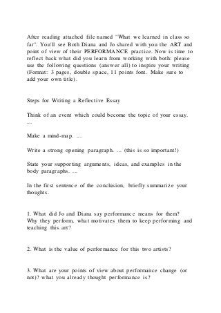 After reading attached file named What we learned in class so far. | PDF