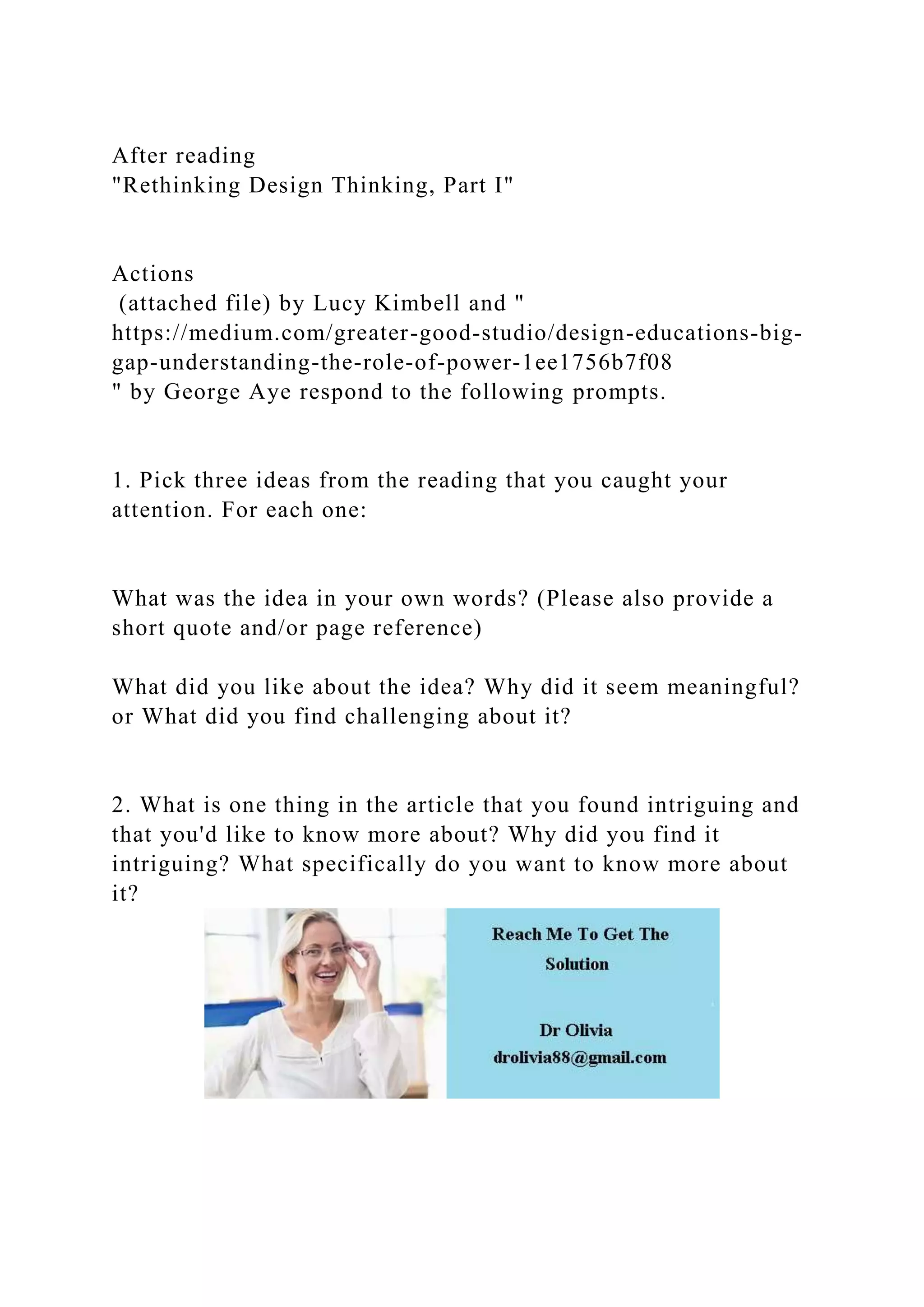 After reading Rethinking Design Thinking, Part IActions .docx