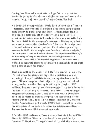 After reading the article Boeing’s Secret” and watching the video .docx