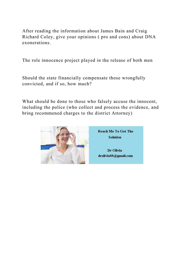 After reading the information about James Bain and Craig Richard Col.docx