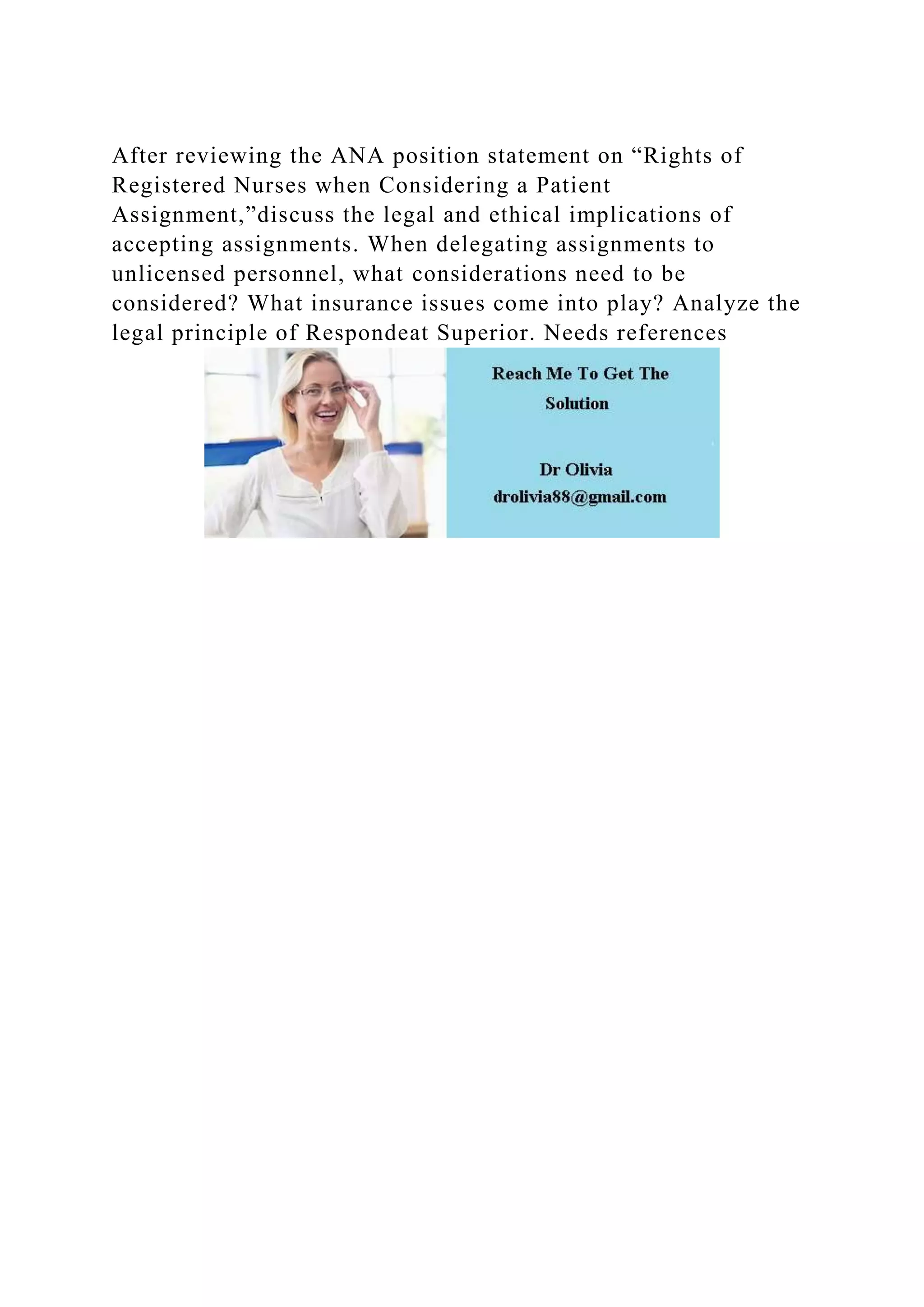 After reviewing the ANA position statement on Rights of Registered .docx