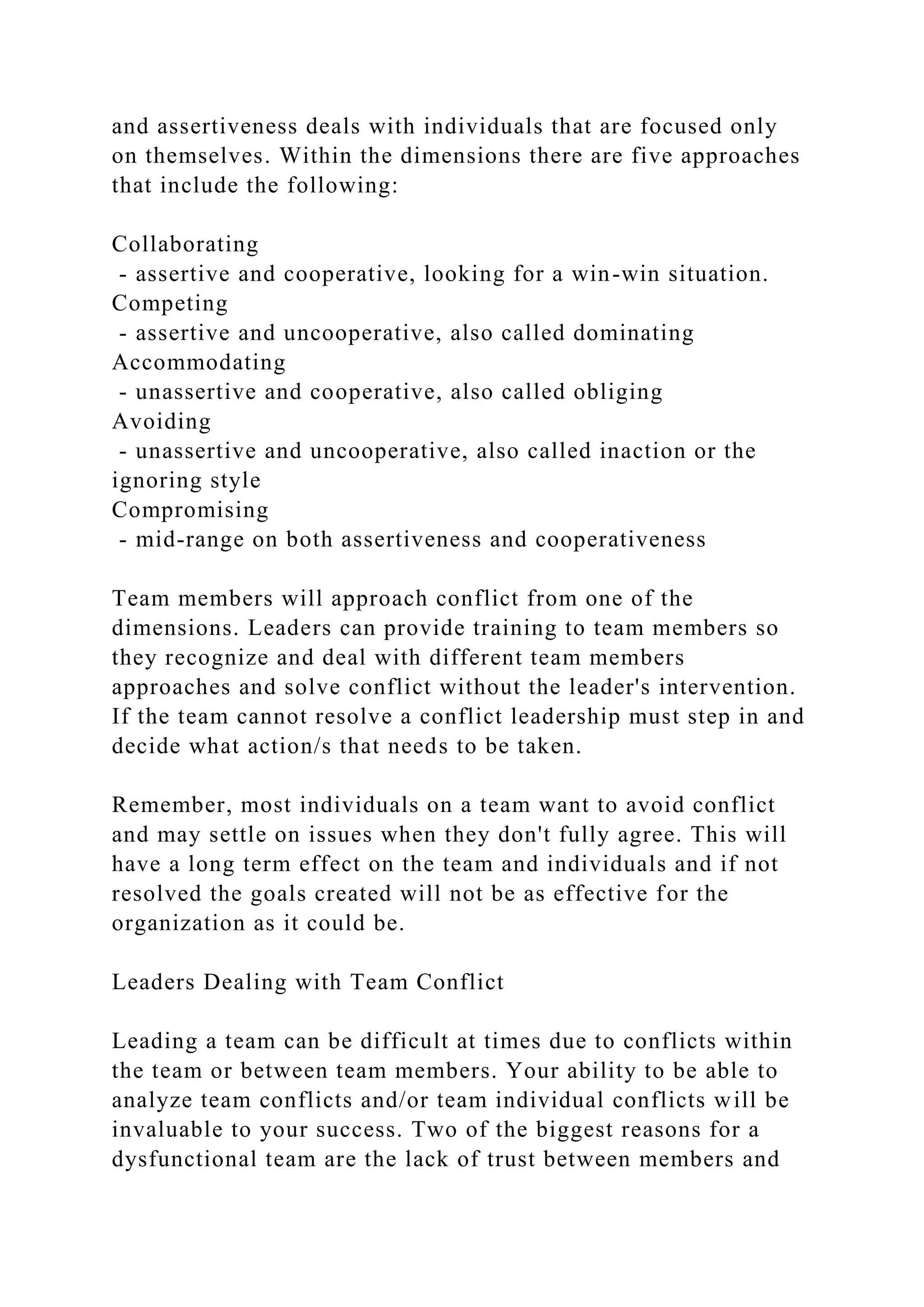 After reviewing the five different types of Conflict Management Styl.docx