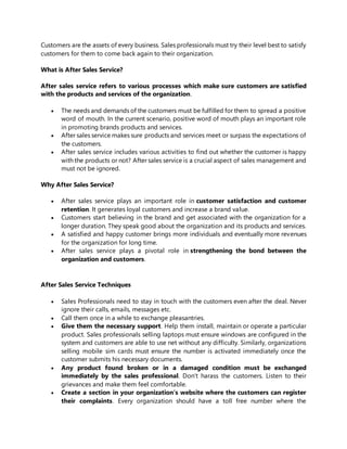 Aftersales | DOCX