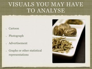 VCE English Language Analysis: Analysing Visuals | PPTX