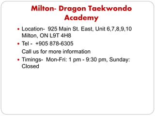 After School Karate Classes By Dragon Taekwondo | PPT