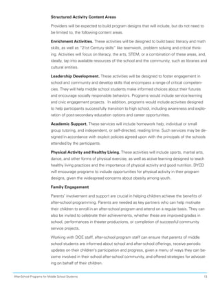 After school programs for middle school students | PDF | Parenting ...