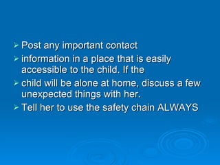 After school safety tips and re | PPT