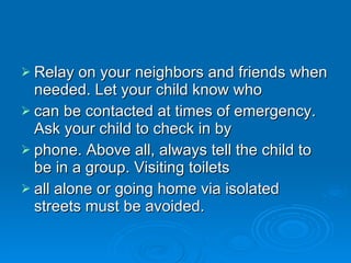 After school safety tips and re | PPT