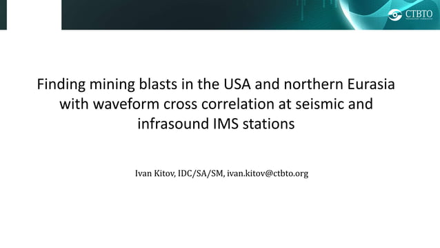 Finding Mining Blasts In The Usa And Northern Eurasia With Waveform