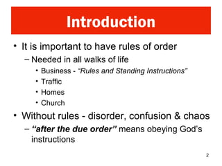 After the due order | PPT