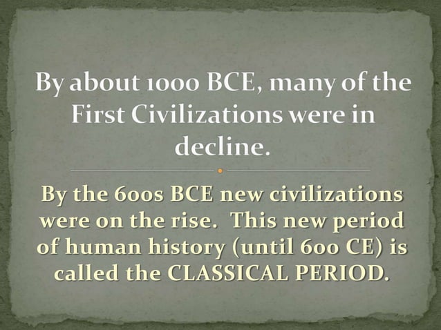 After the first civilizations | PPT
