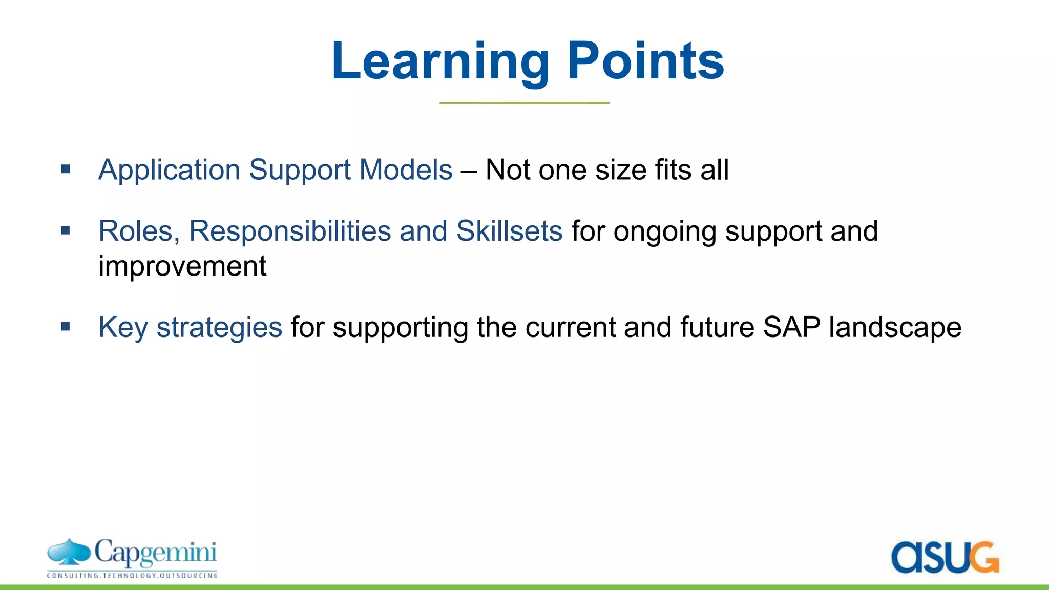 After The Go-Live Strategies for Ongoing Support and Process ...