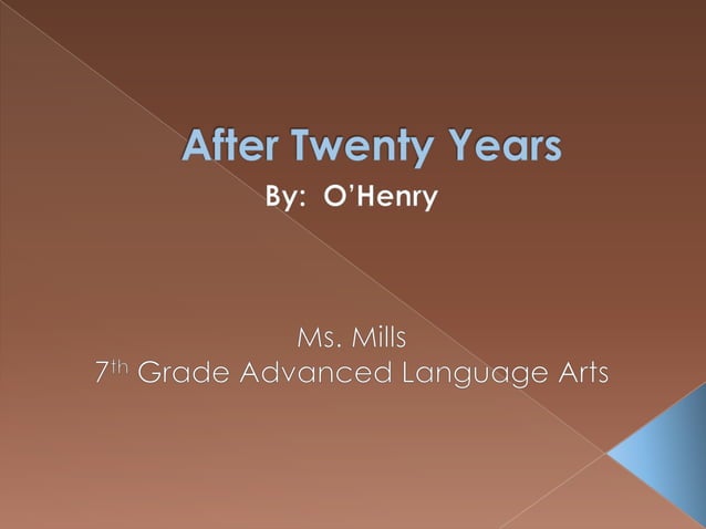 After twenty years | PPTX