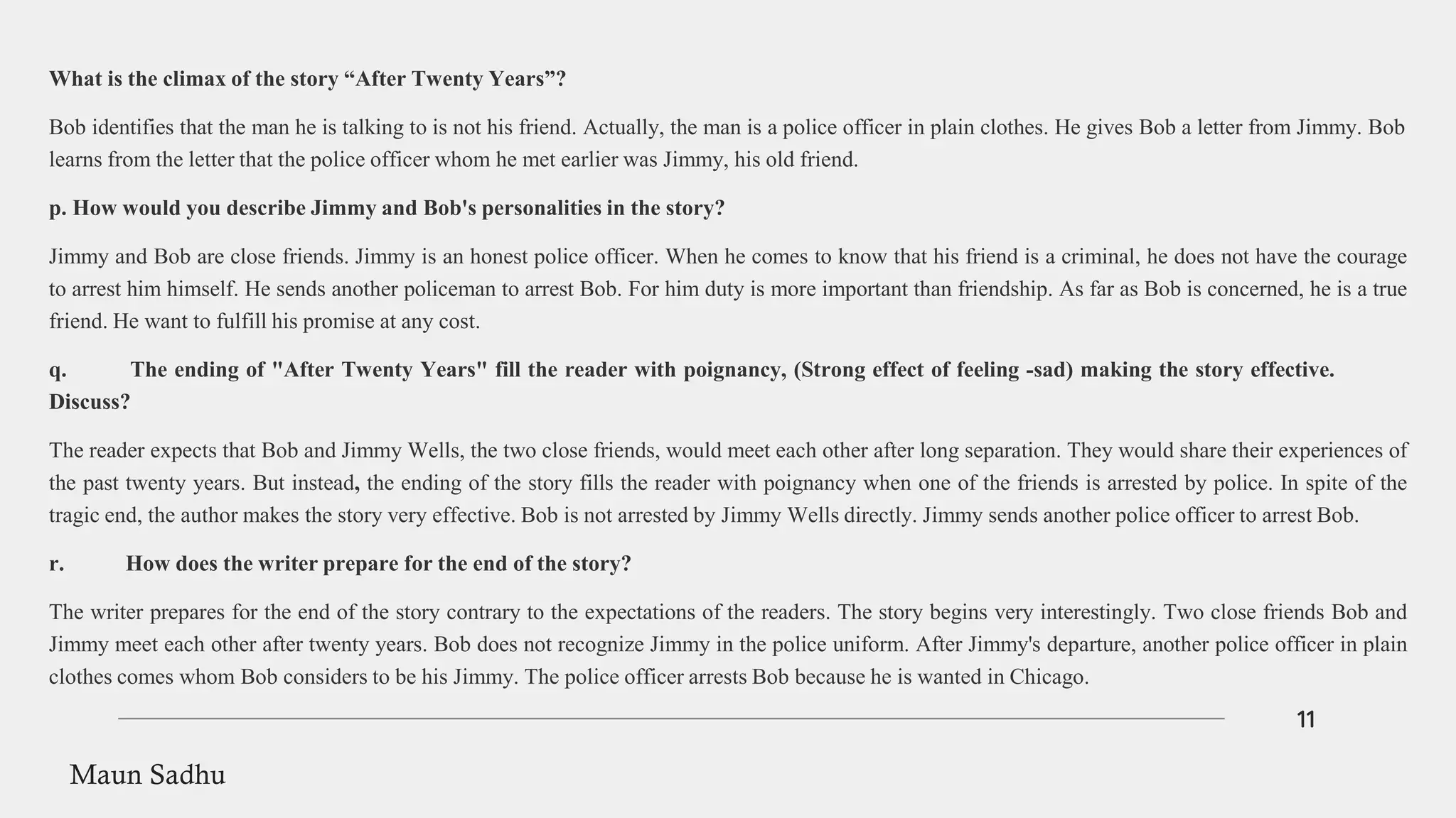 After twenty years by O. Henry | PDF