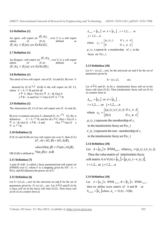 A fusion of soft expert set and matrix models | PDF