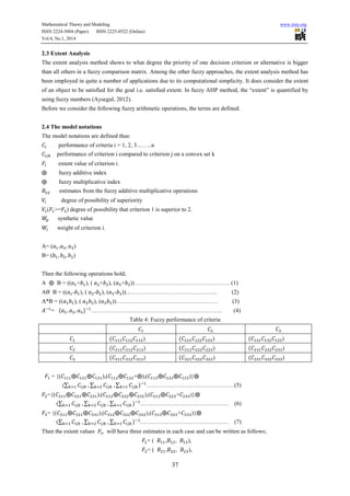 A fuzzy analytical hierarchy model for solid waste | PDF