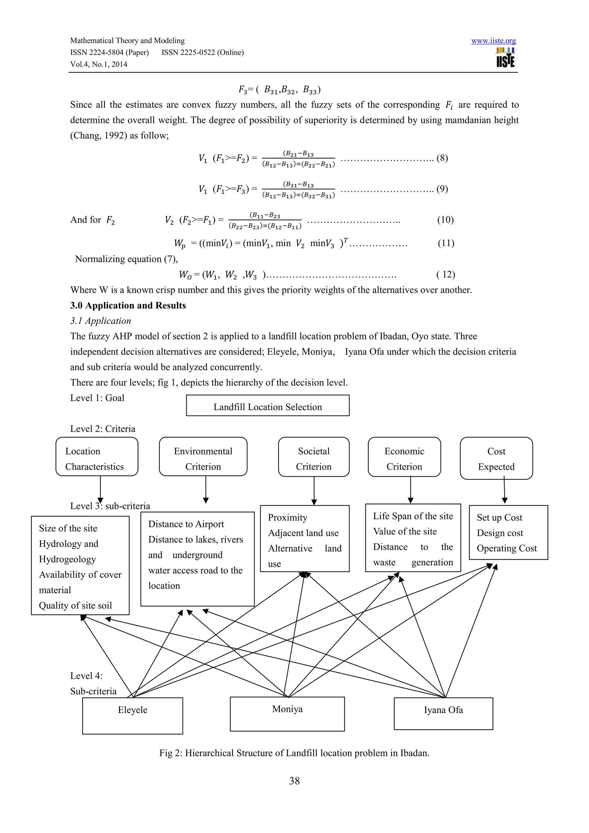 A fuzzy analytical hierarchy model for solid waste | PDF