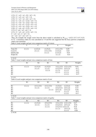 A fuzzy ahp model in risk ranking | PDF | Civil Engineering Industry ...