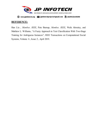 A Fuzzy Approach to Text Classification WithTwo-Stage Training for Ambiguous Instances | DOCX