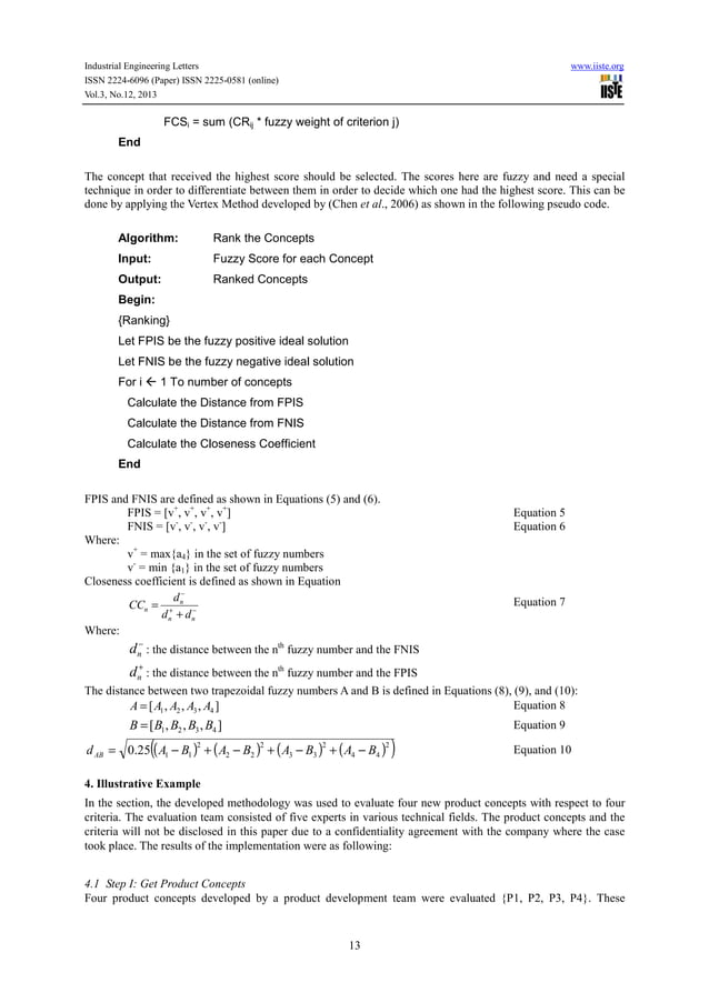 A Fuzzy Based Approach For New Product Concept Evaluation And Selection