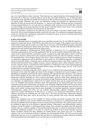 A fuzzy clustering algorithm for high dimensional streaming data | PDF