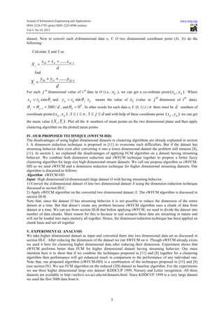 A fuzzy clustering algorithm for high dimensional streaming data | PDF