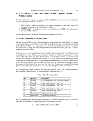 A fuzzy inference system for assessment of the severity of the peptic ulcers | PDF